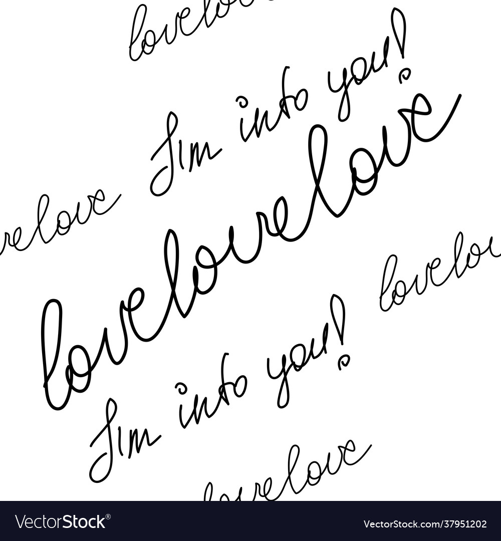 Love text seamless pattern backgrounds Royalty Free Vector