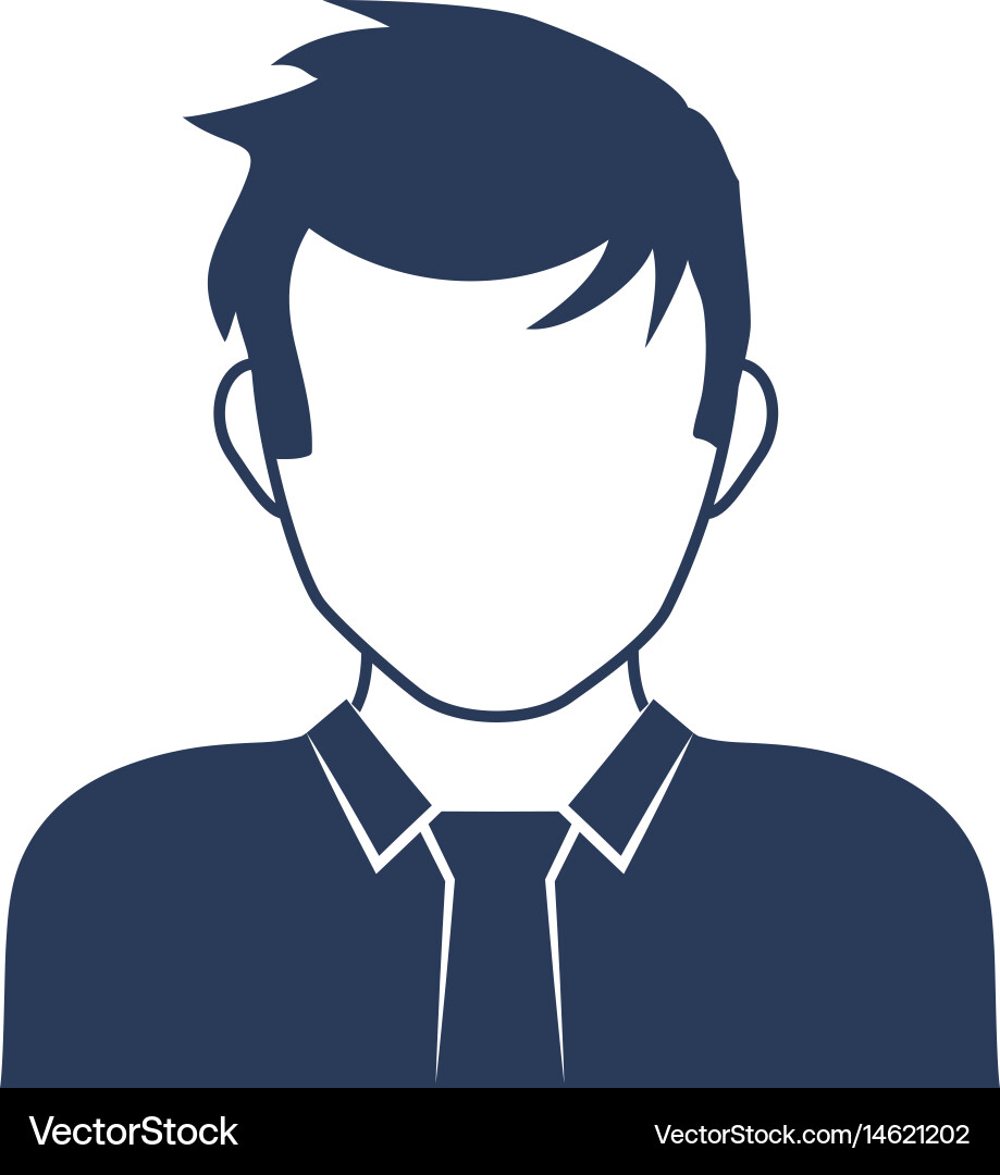 Male faceless head Royalty Free Vector Image - VectorStock