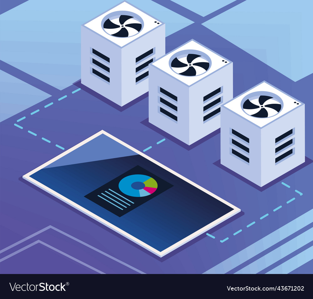 Storage technology digital Royalty Free Vector Image