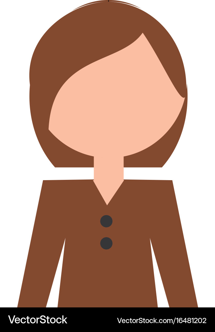 Woman profile cartoon Royalty Free Vector Image