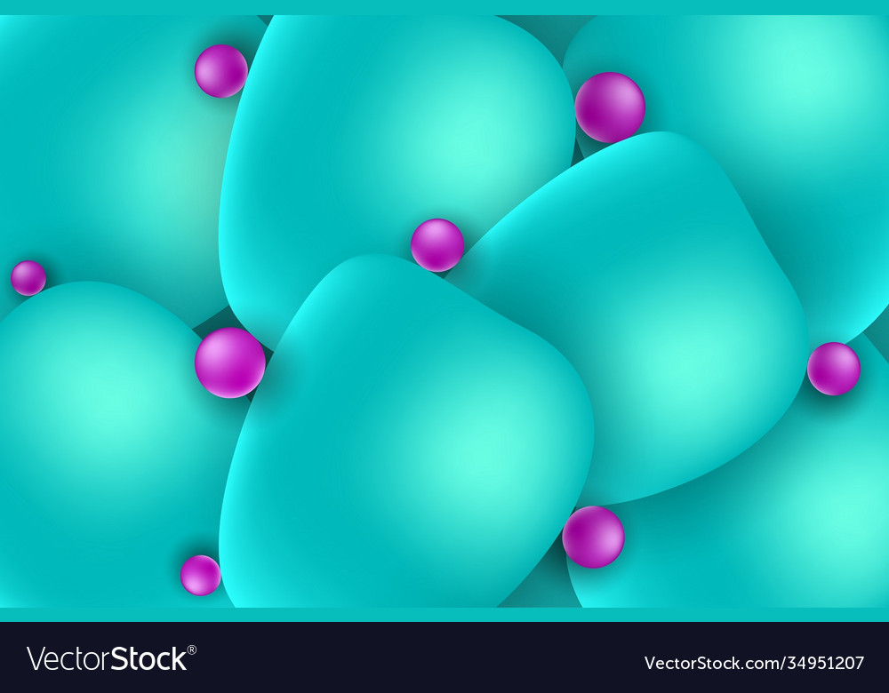 Abstract composition with color objects Royalty Free Vector