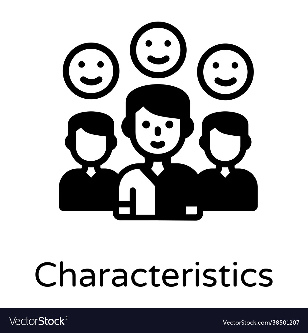 Characteristics Royalty Free Vector Image - VectorStock