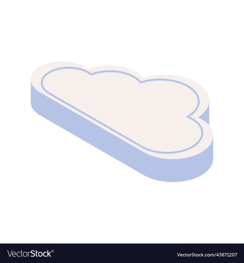 Cloud computing storage Royalty Free Vector Image