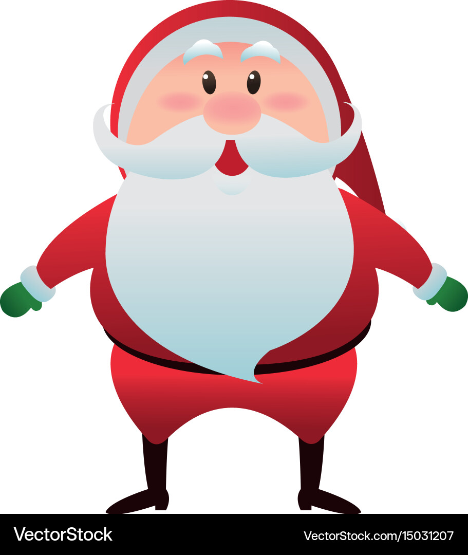 Cute santa claus christmas character Royalty Free Vector
