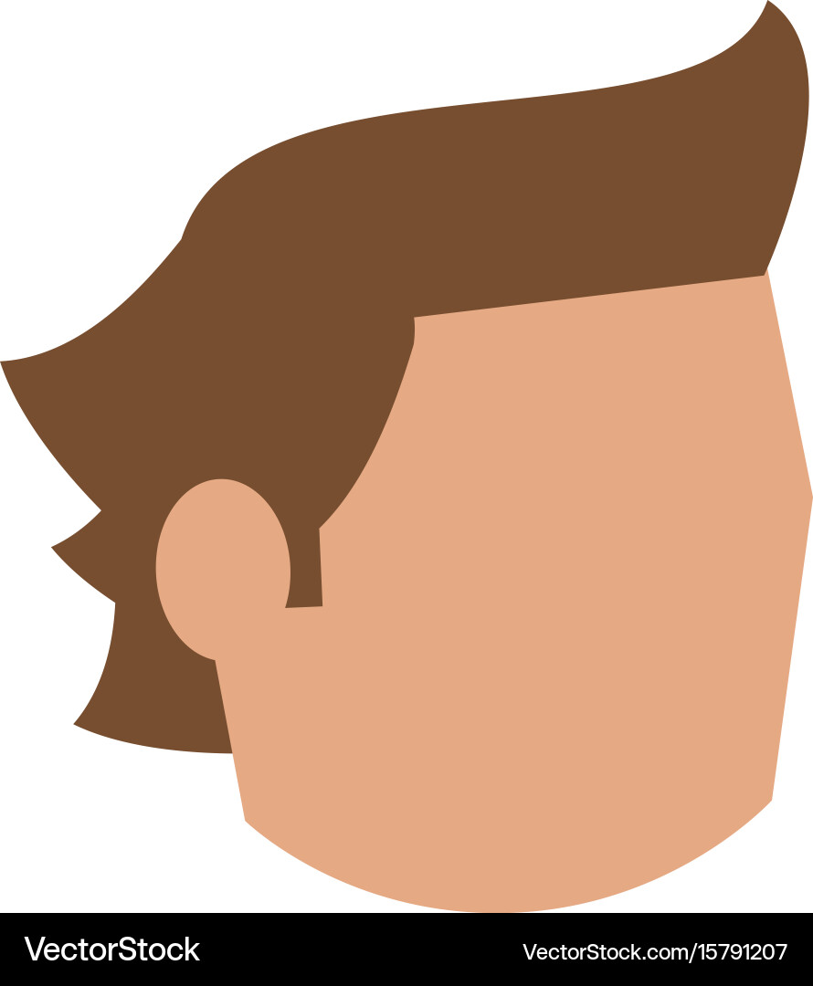 Head of man avatar icon image Royalty Free Vector Image