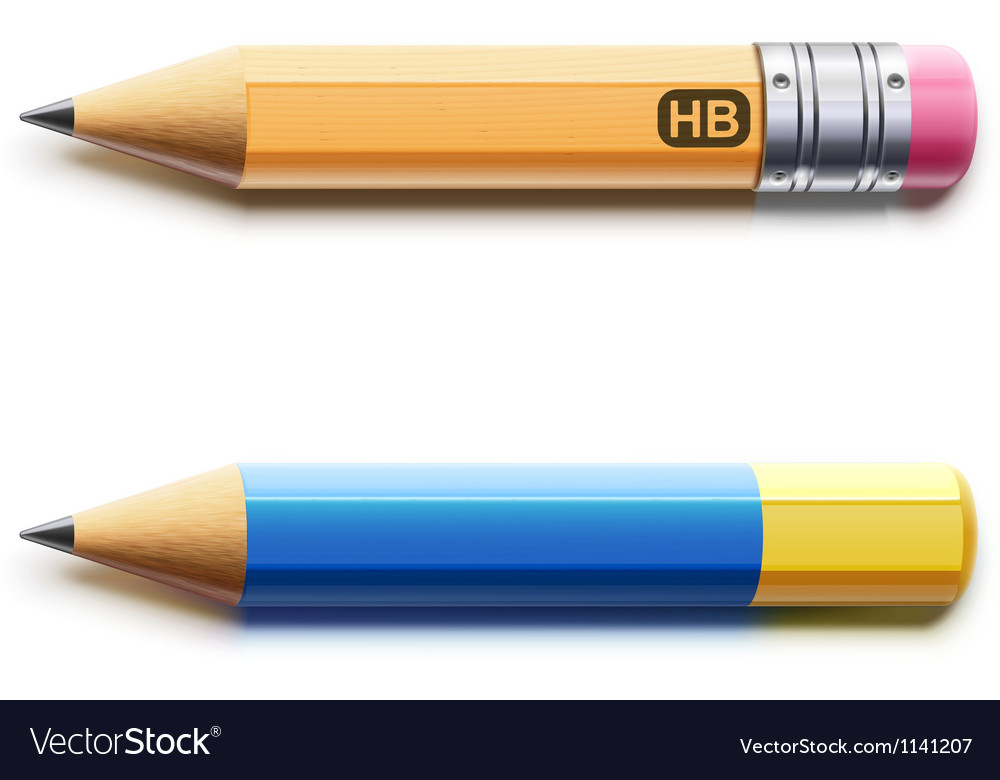 Sharpened detailed pencils Royalty Free Vector Image