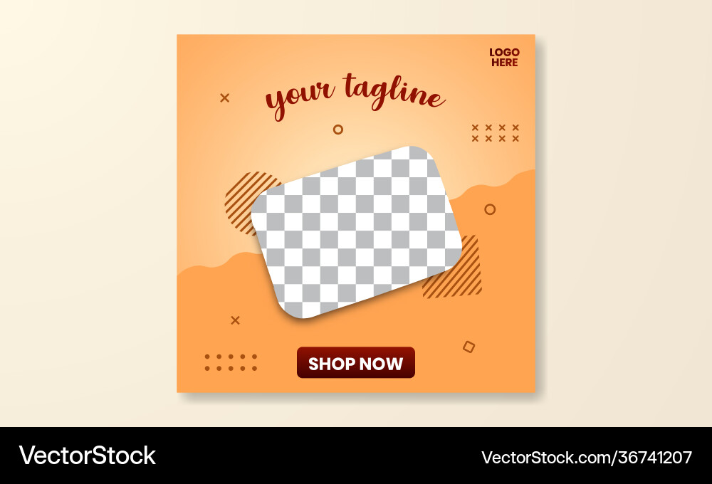 Social media and web banner abstract background Vector Image