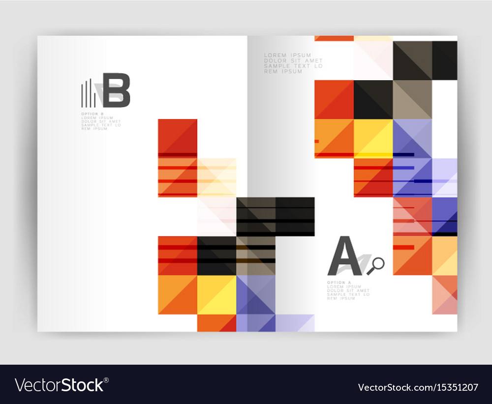 Square template background Royalty Free Vector Image