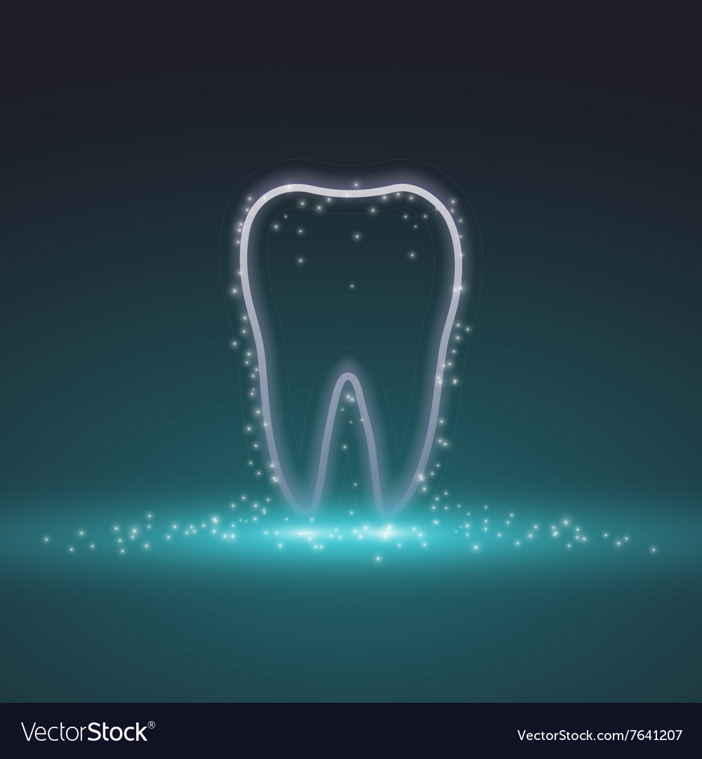 Tooth magic background Royalty Free Vector Image