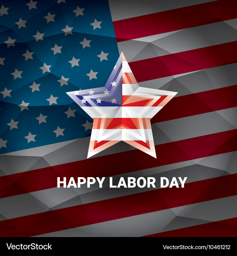 Usa labor day background or poster Royalty Free Vector Image