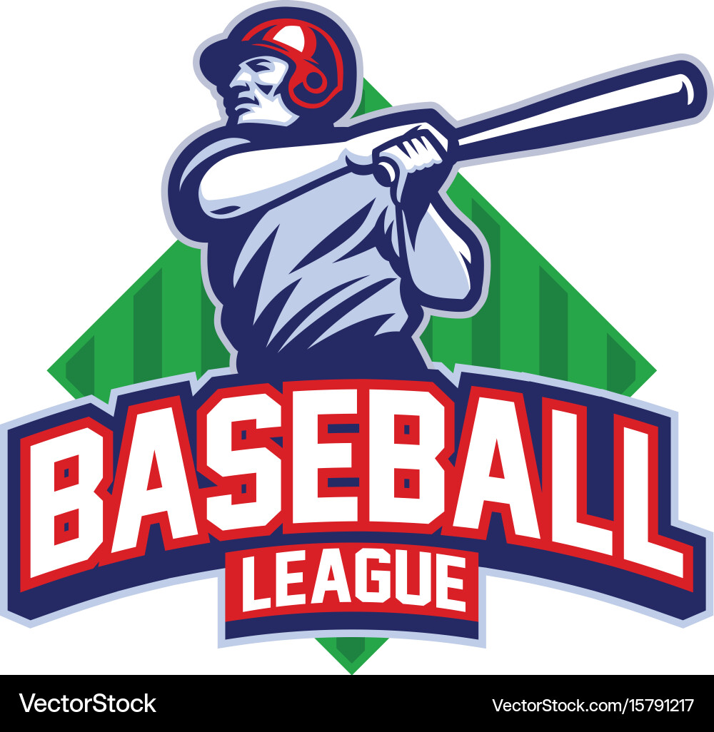 Baseball player hit the ball Royalty Free Vector Image