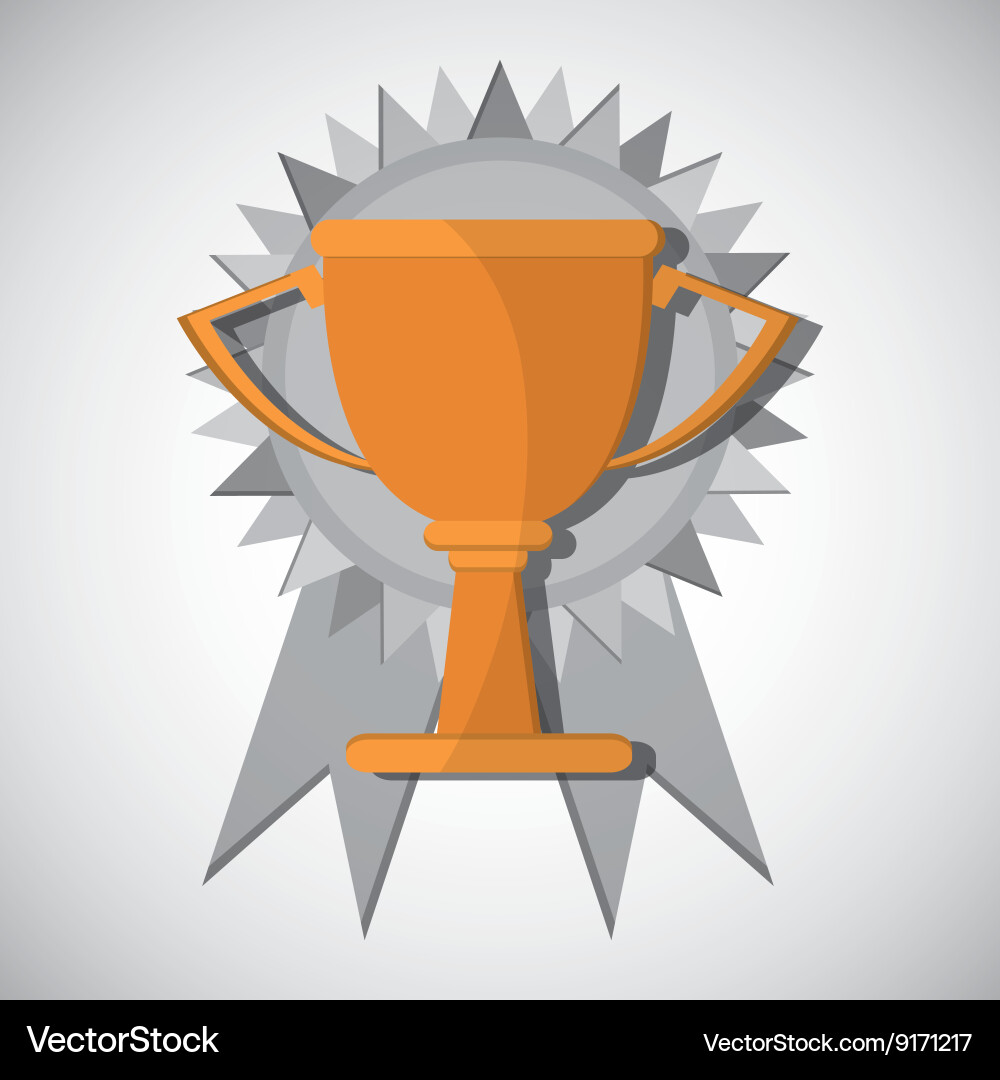 Champion design winner icon colorful Royalty Free Vector