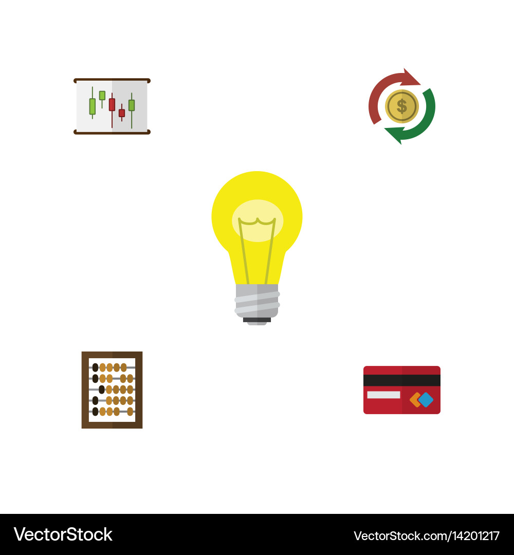 Flat incoming set of interchange diagram bubl Vector Image