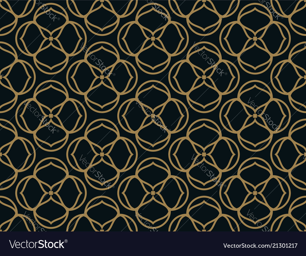 Seamless pattern intersecting thin gold lines Vector Image