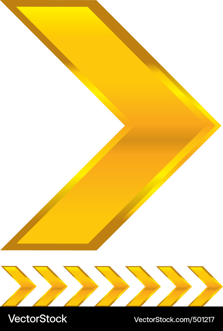 Shiny arrow Royalty Free Vector Image - VectorStock