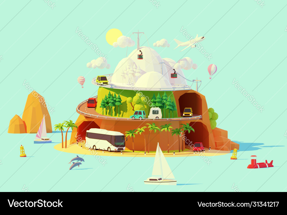 Tourism and travel Royalty Free Vector Image - VectorStock