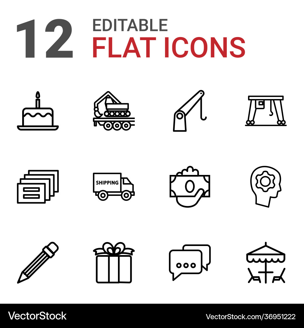 12 pictograph icons Royalty Free Vector Image - VectorStock