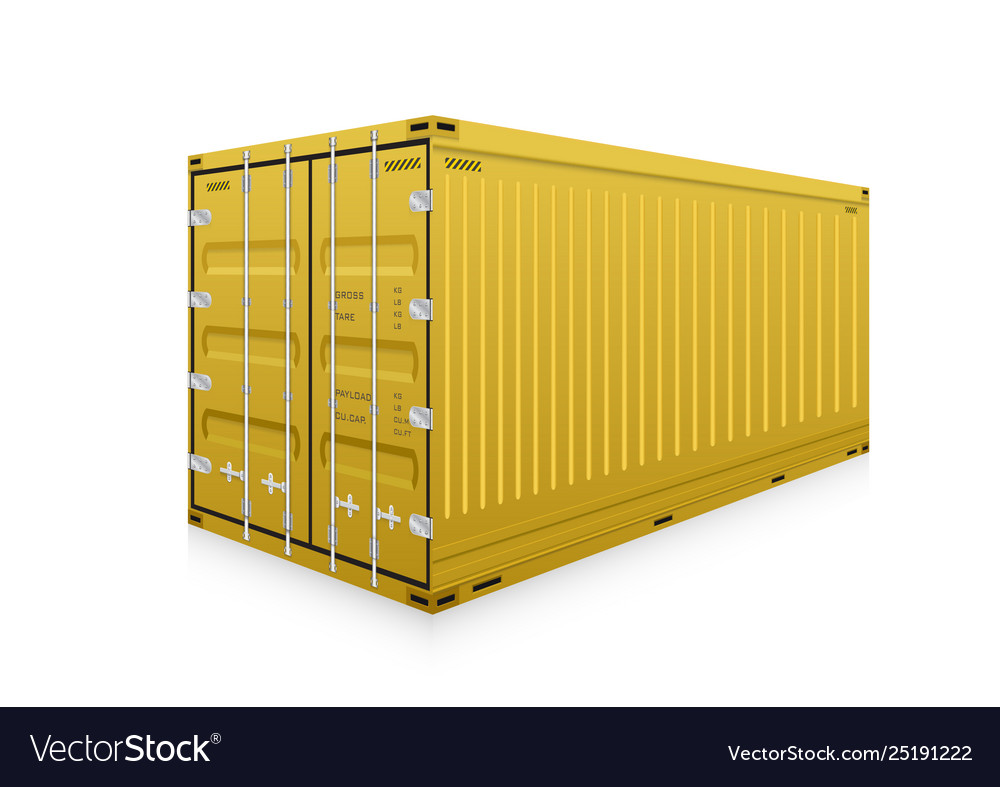 Cargo container Royalty Free Vector Image - VectorStock
