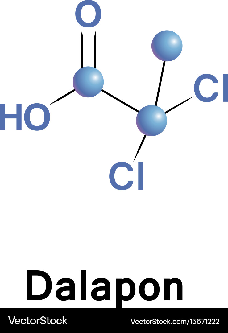Dalapon is a selective herbicide Royalty Free Vector Image