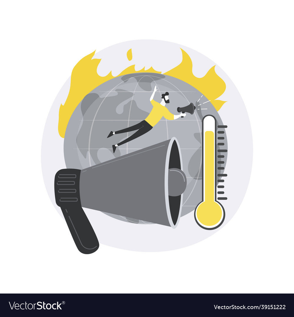 Global warming abstract concept Royalty Free Vector Image Global warming abstract concept Royalty Free Vector Image