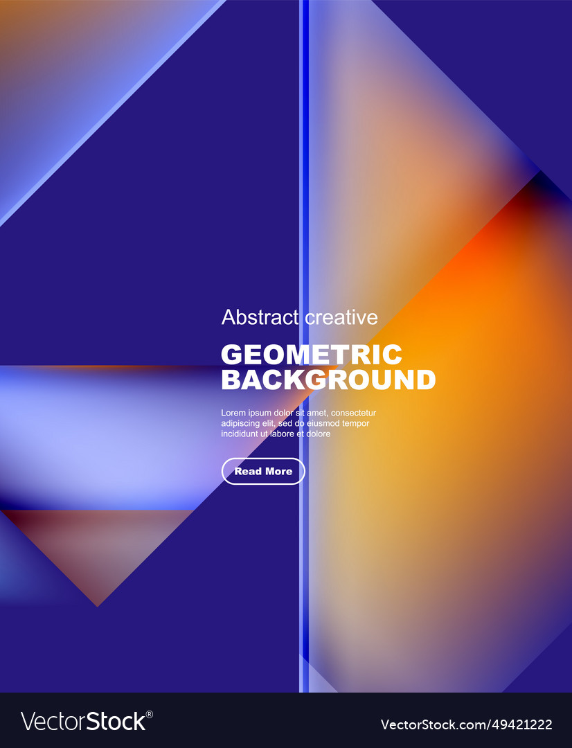 Gradient triangles abstract background Royalty Free Vector