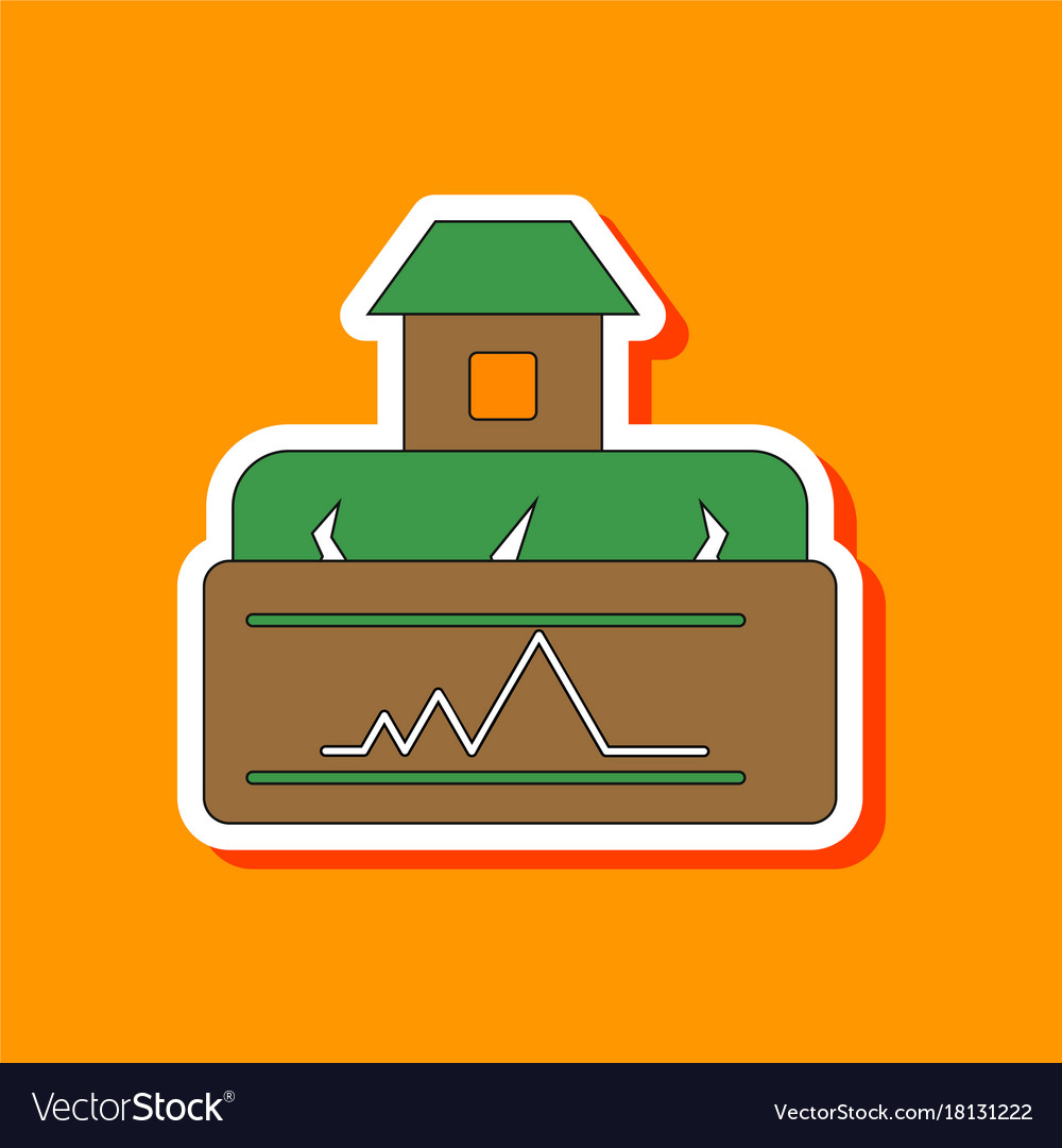 Paper Sticker On Stylish Background Natural Vector Image