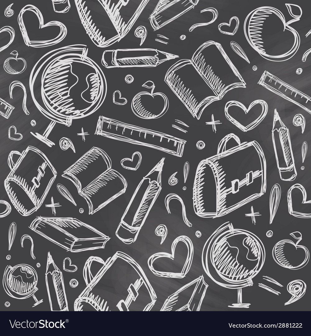 School pattern Royalty Free Vector Image - VectorStock