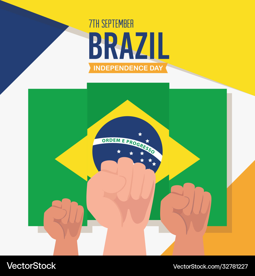 7 september celebration brazil independence day Vector Image