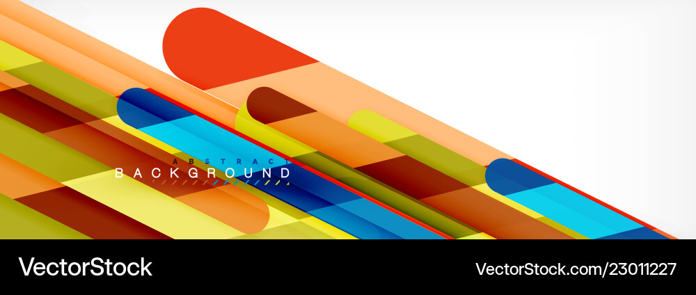 Abstract colorful lines modern geometric Vector Image