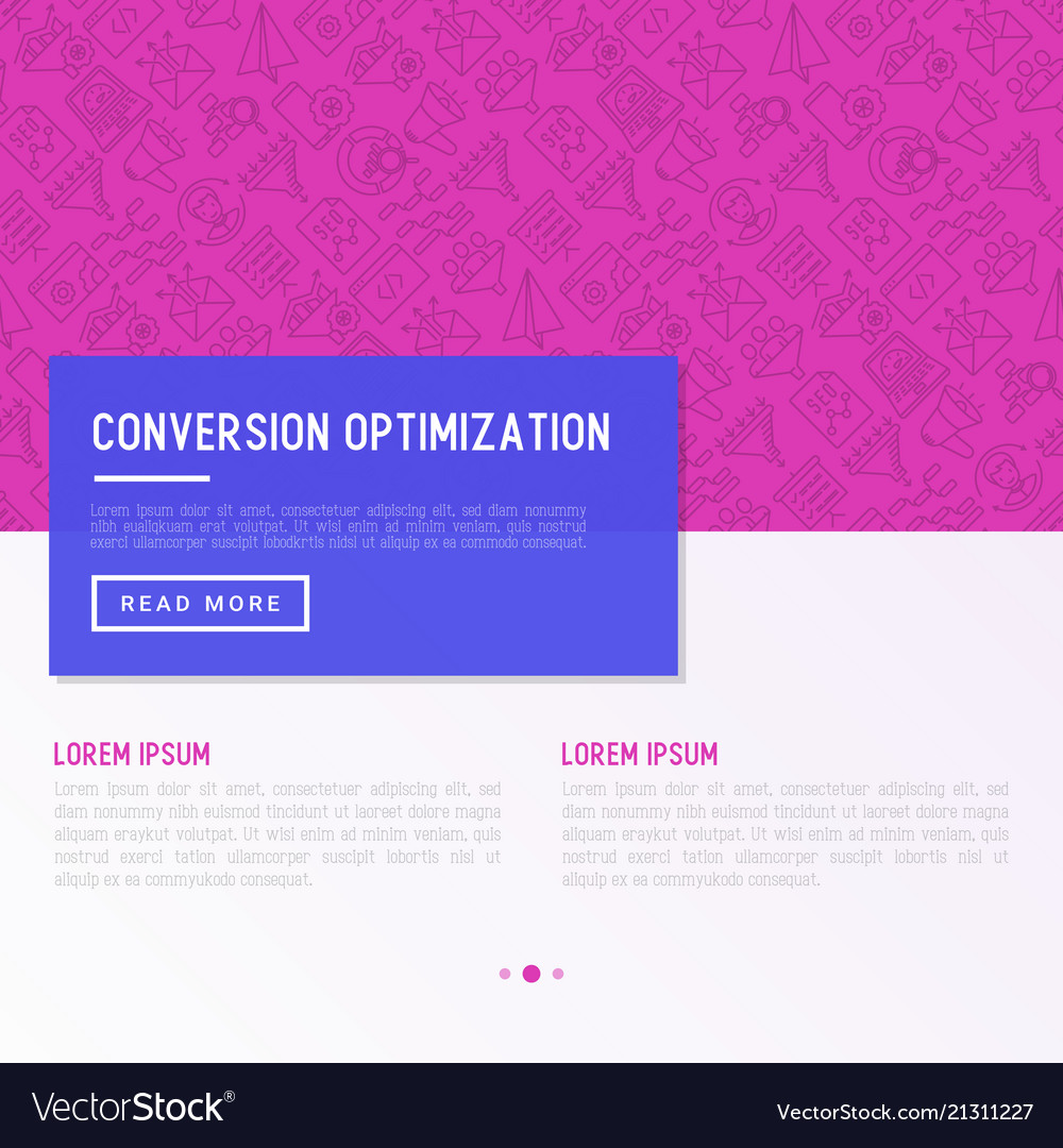 Conversion optimization concept Royalty Free Vector Image