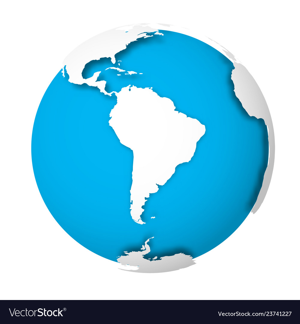 Globe-shadow-gap Royalty Free Vector Image - VectorStock