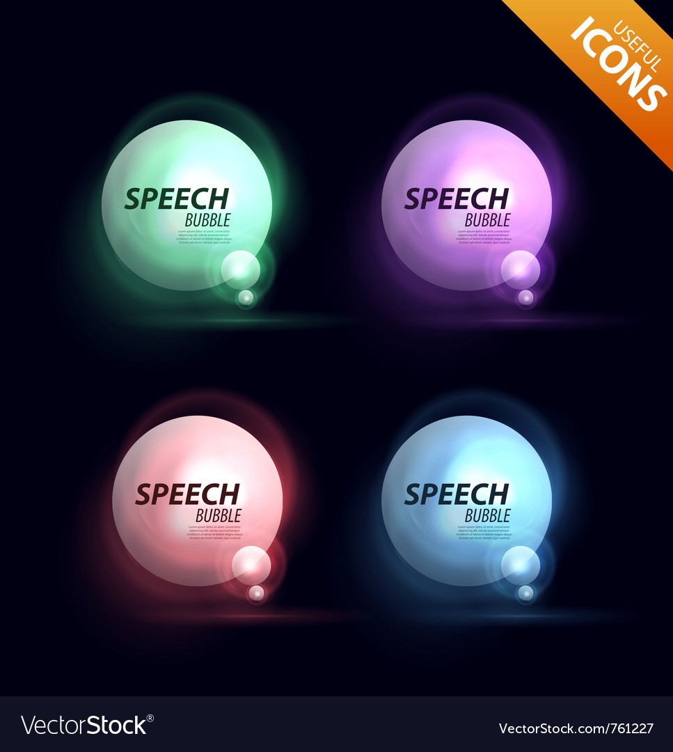 Speech bubble design Royalty Free Vector Image