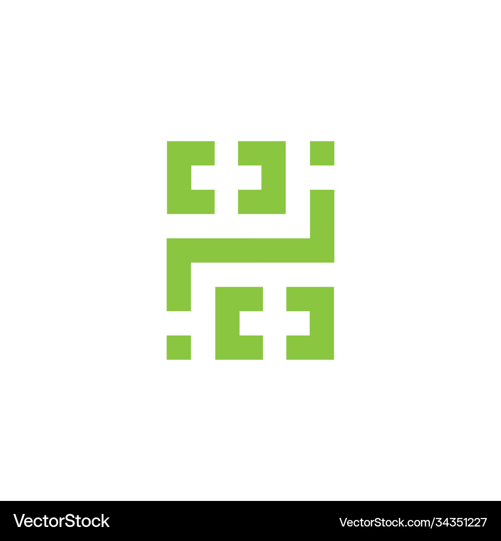 Square geometric plus medical line logo Royalty Free Vector