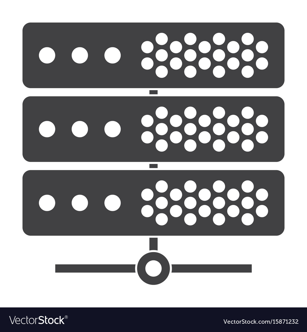 Big data or server icon Royalty Free Vector Image