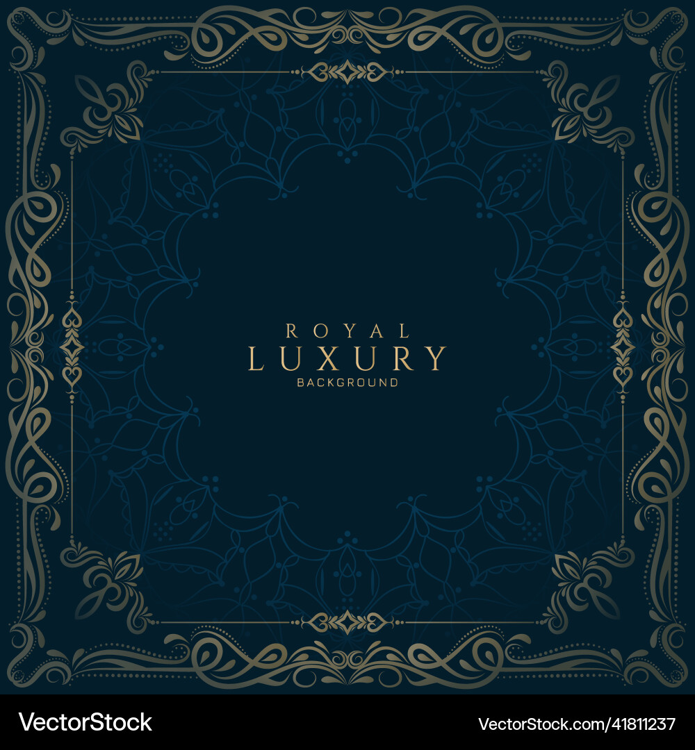 Beautiful ethnic artistic luxury frame design Vector Image