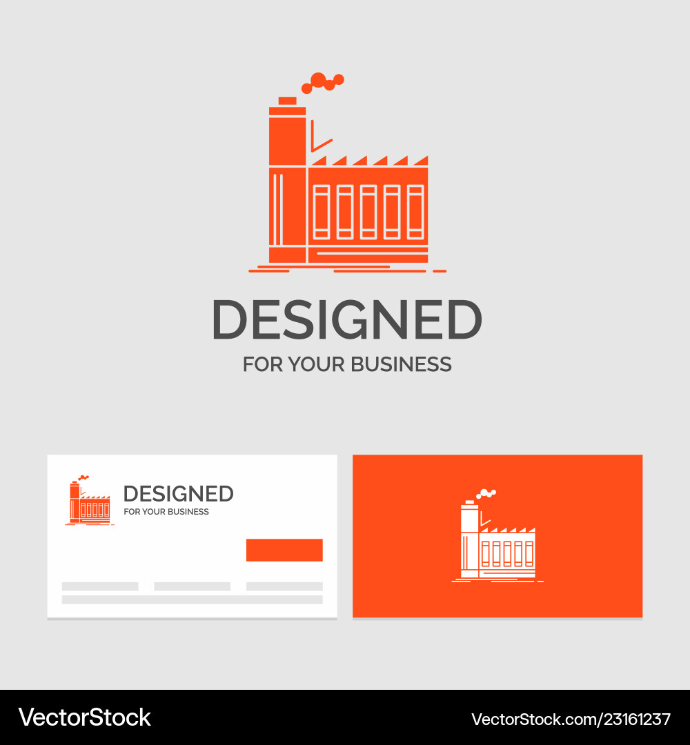 Business logo template for factory industrial Vector Image