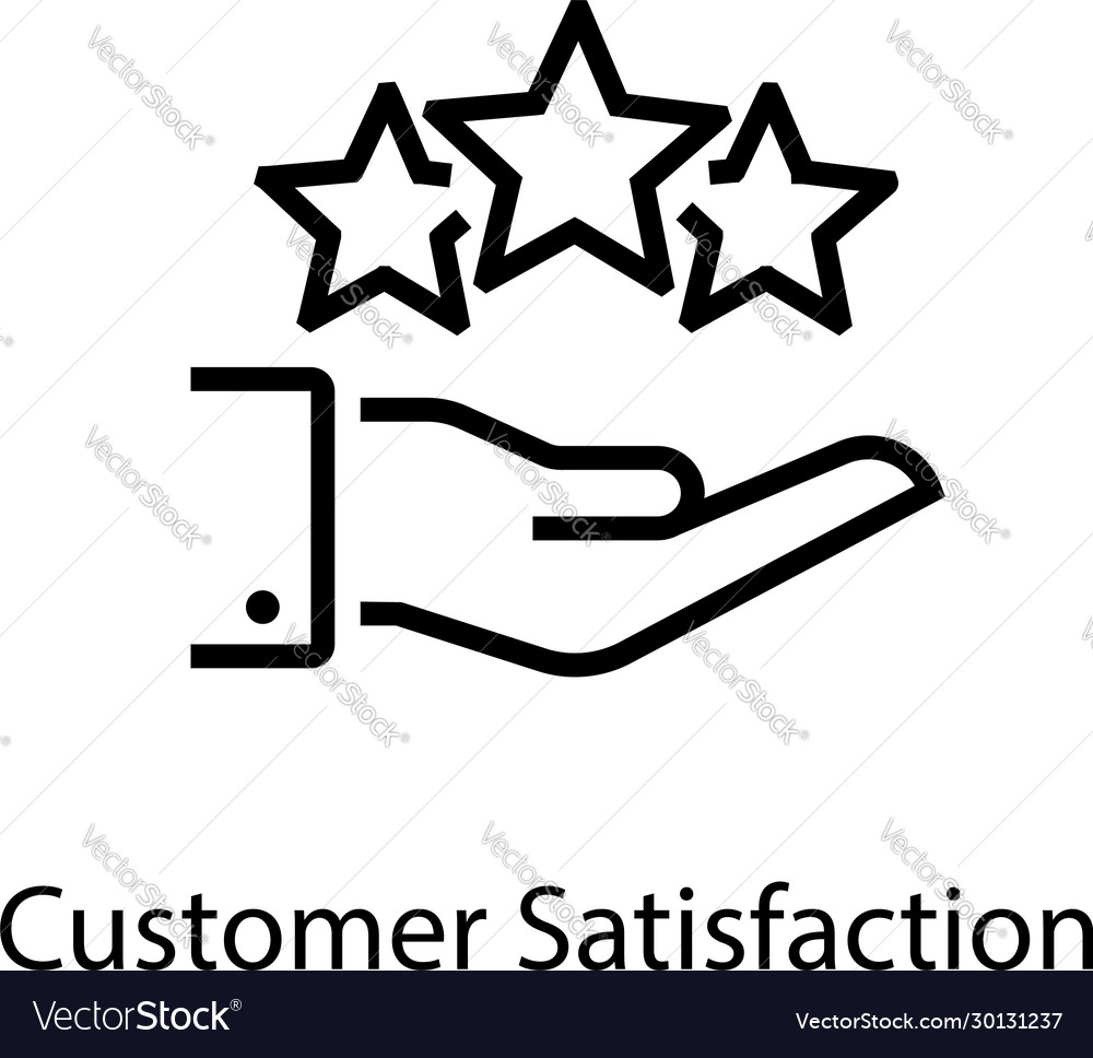 Customer satisfaction Royalty Free Vector Image