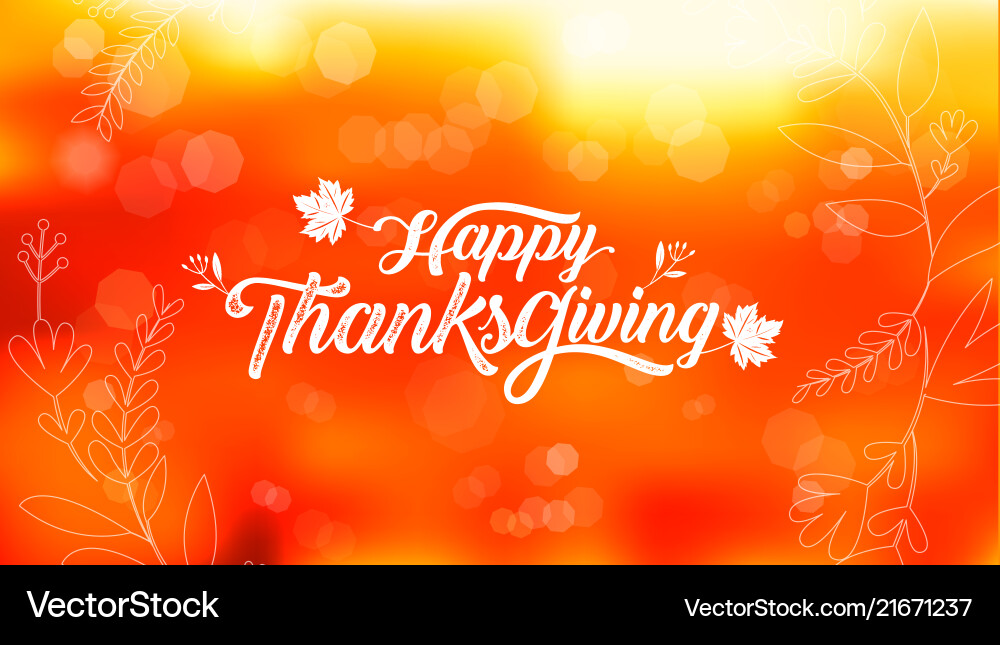 Happy thanksgiving typography poster celebration Vector Image