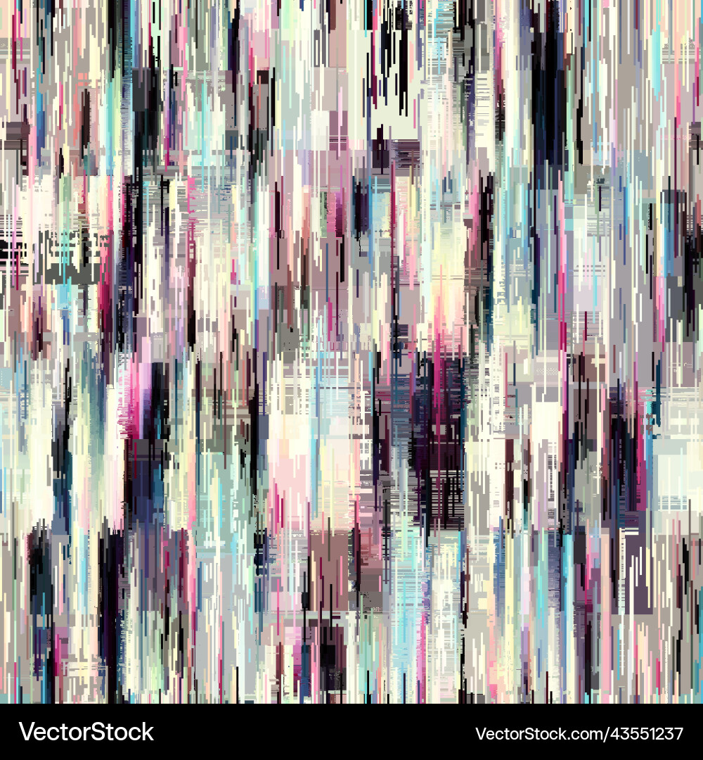 Image with imitation of grunge datamoshing Vector Image