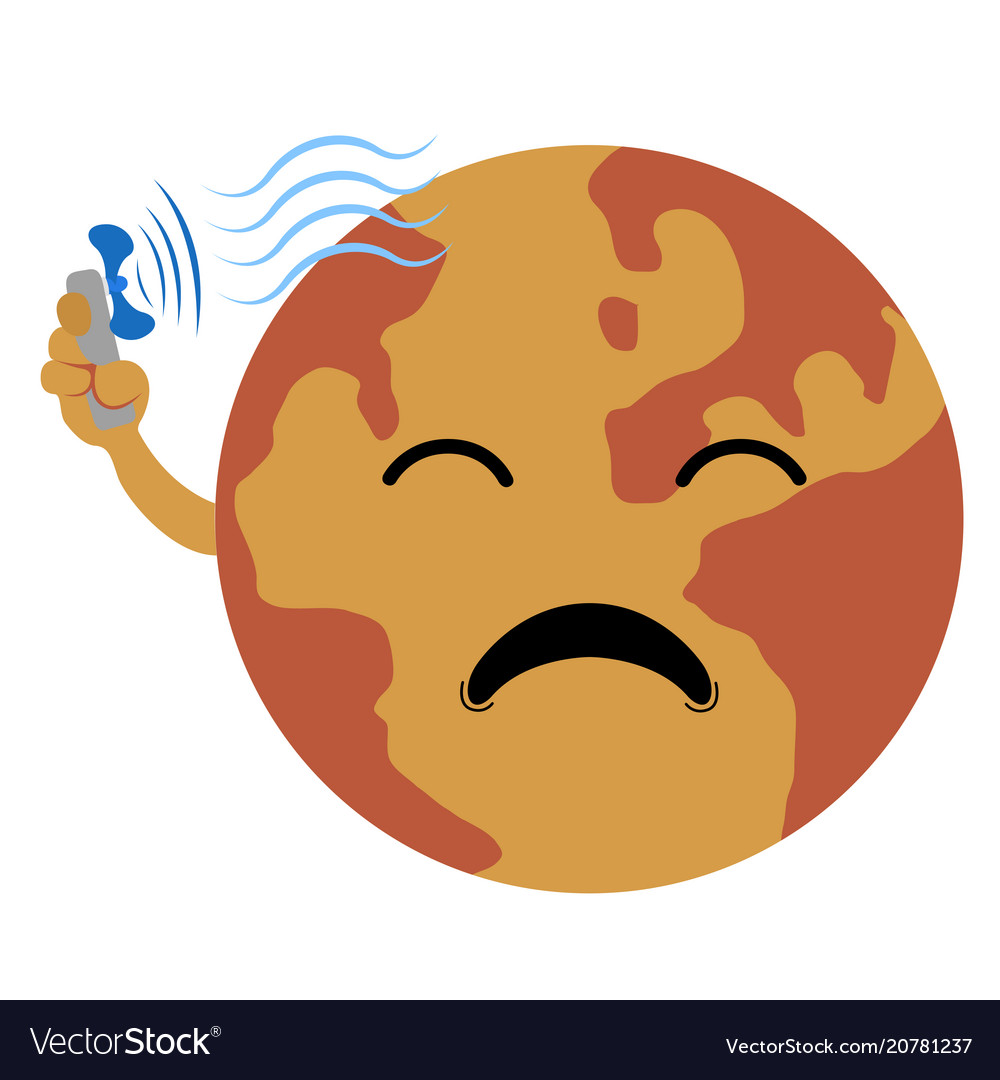 Sad earth image Royalty Free Vector Image - VectorStock