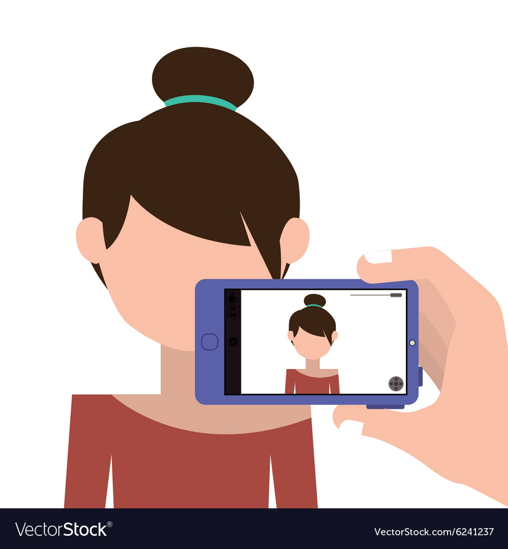 Selfie design Royalty Free Vector Image - VectorStock