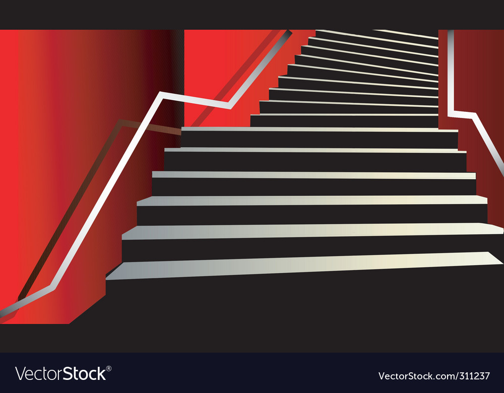 Upstairs Royalty Free Vector Image - VectorStock