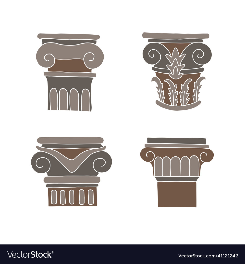 Column elements Royalty Free Vector Image - VectorStock