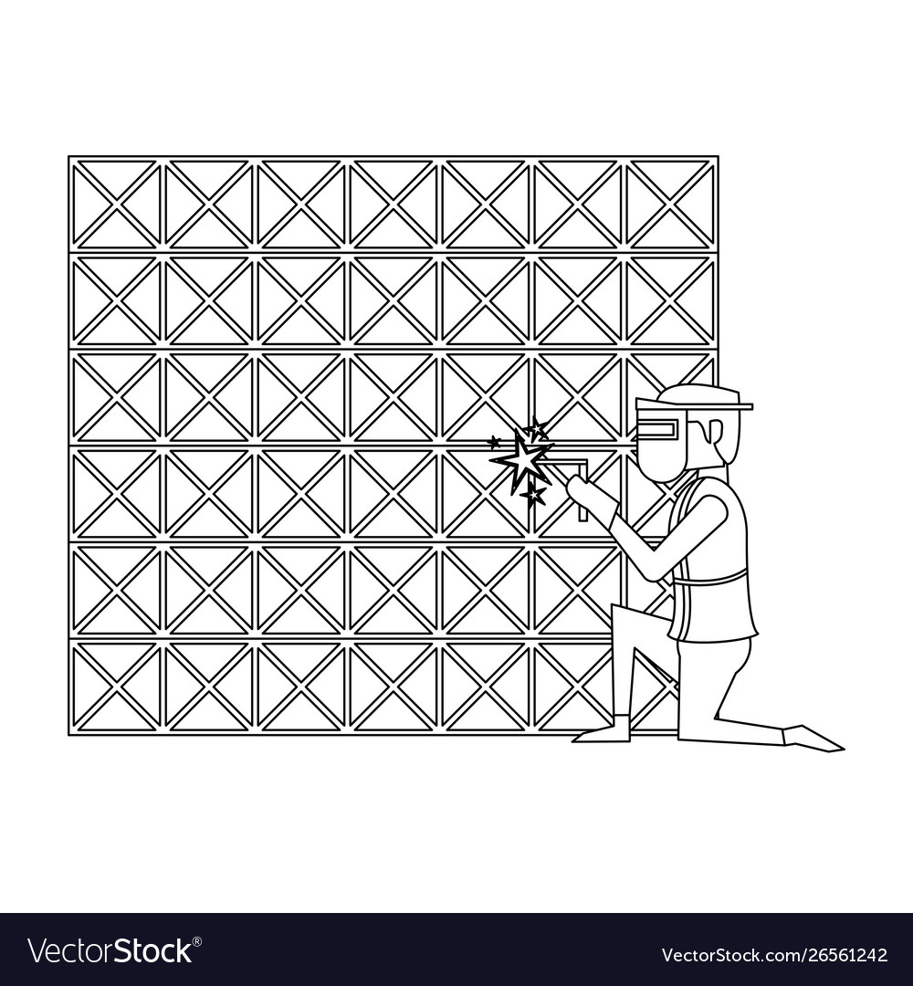 Construction architectural engineering work Vector Image