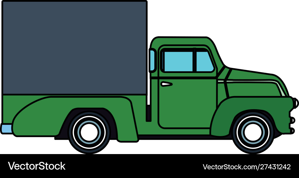 Farm pickup truck icon Royalty Free Vector Image