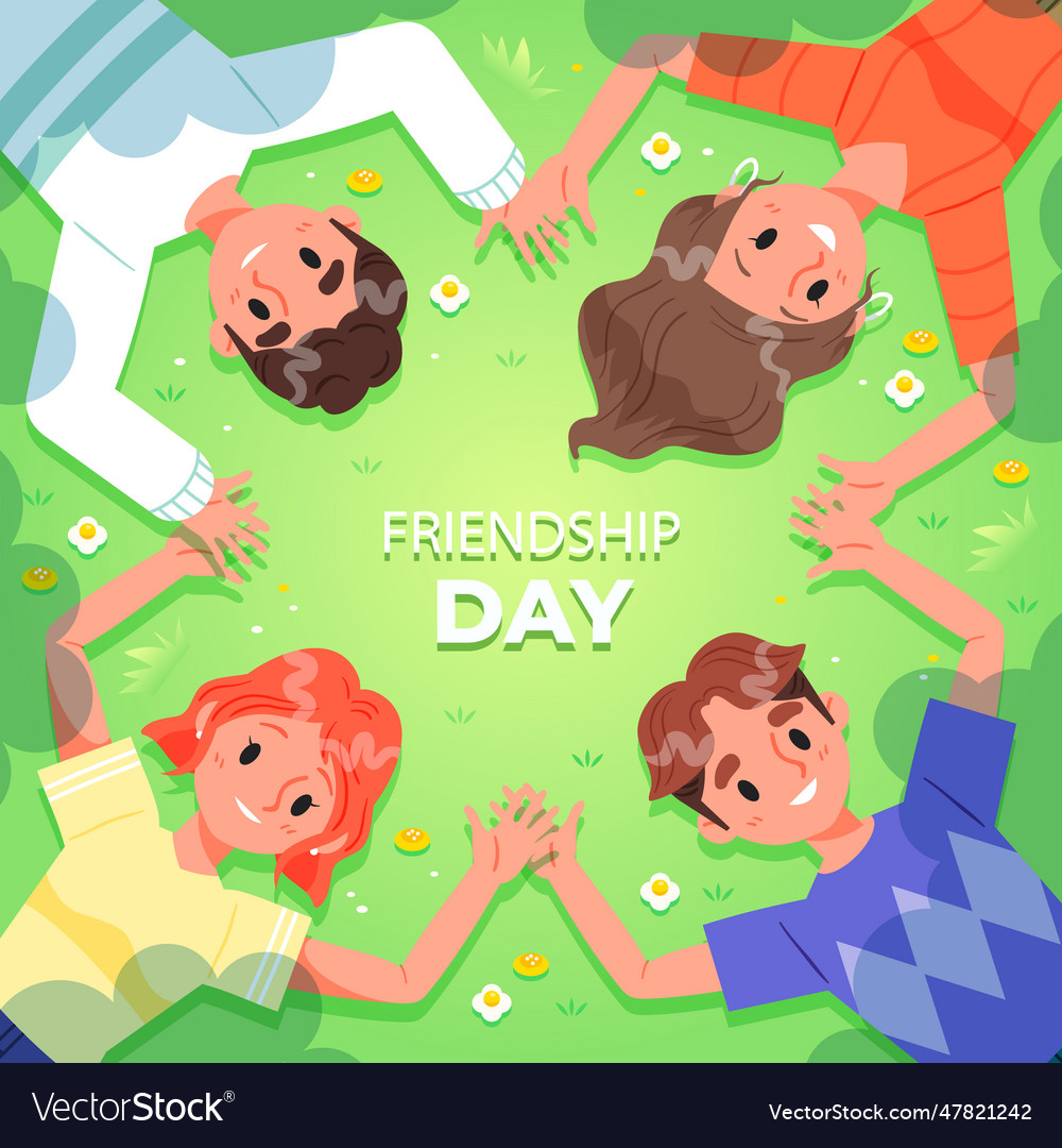 Gradient International Friendship Day Royalty Free Vector