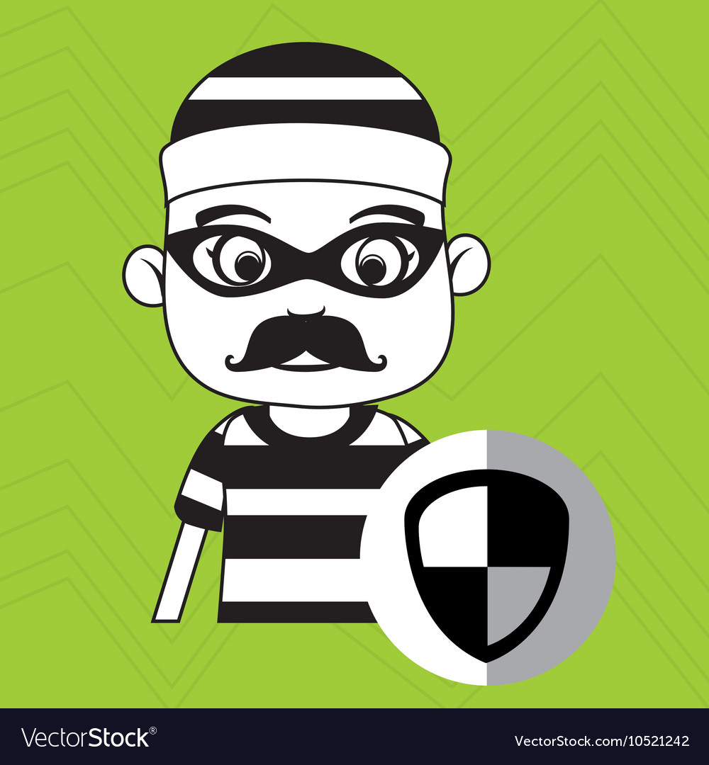 Hacker security warning Royalty Free Vector Image