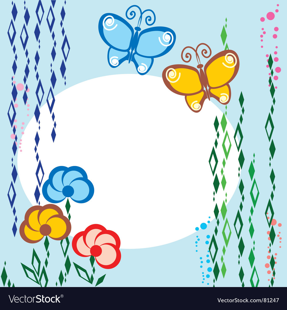 Background - flowers theme Royalty Free Vector Image