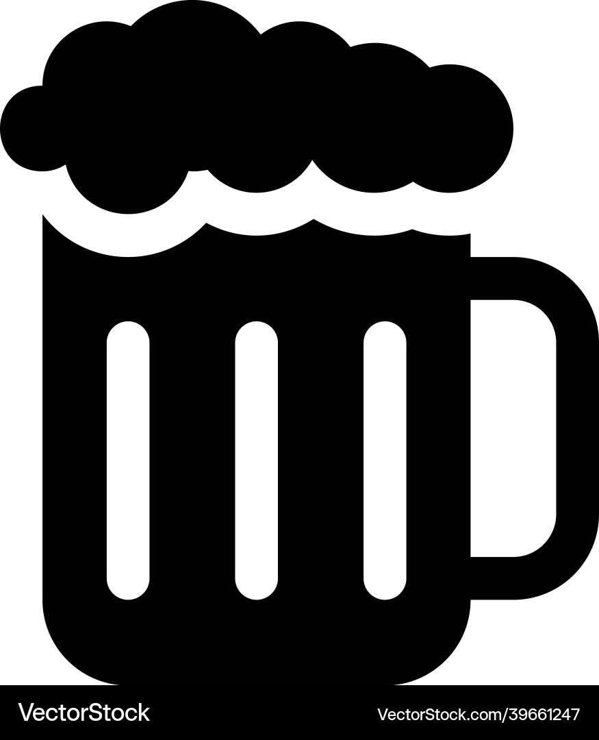 Beer mug Royalty Free Vector Image - VectorStock