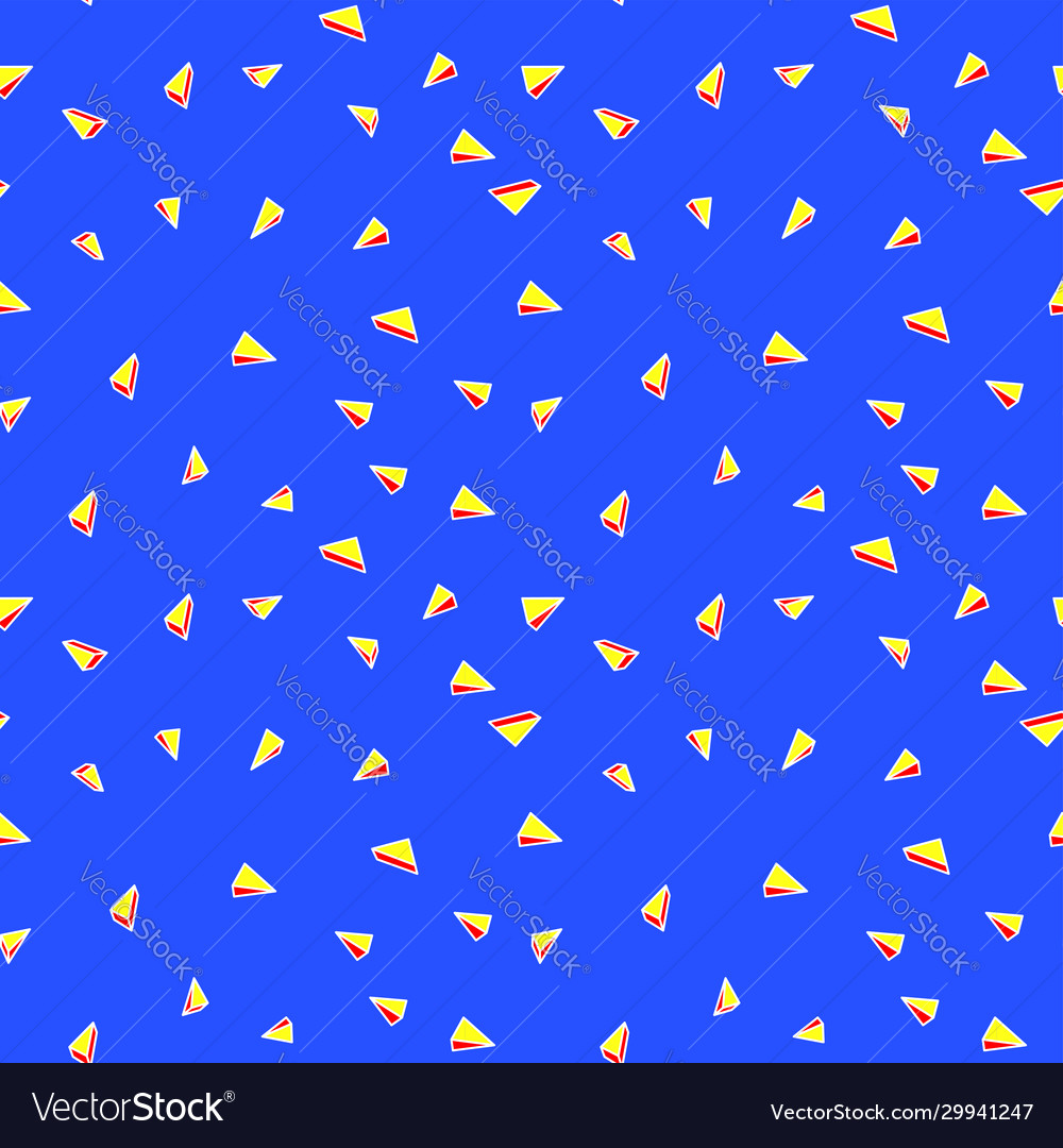 Bright yellow and orange smithereens isolated Vector Image